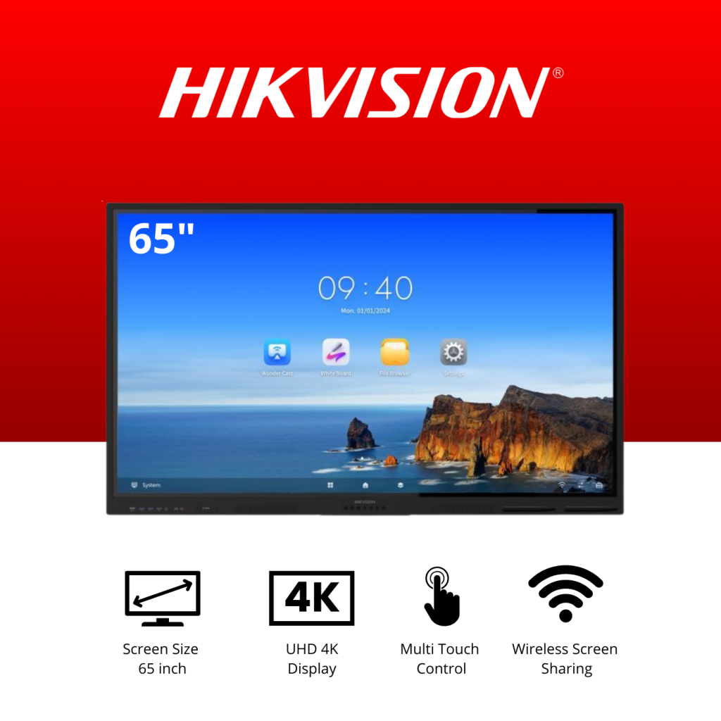 Hikvision DS-D5B65RB/EL Monitor 65 Inch 4K Interactive Display ...